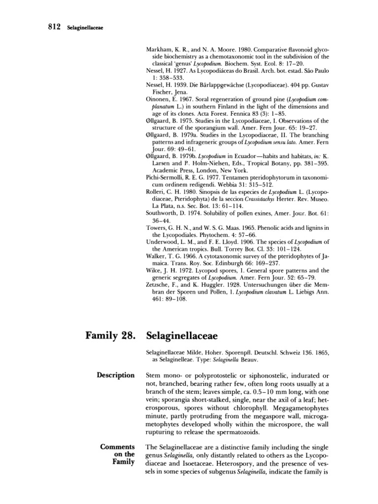 8 SELAGINELLACEAE (Rolla - M. - Tryon, - Alice - F. - Tryon - (Auth ...