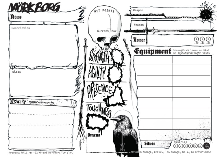 MorkBorg Charactersheet | PDF