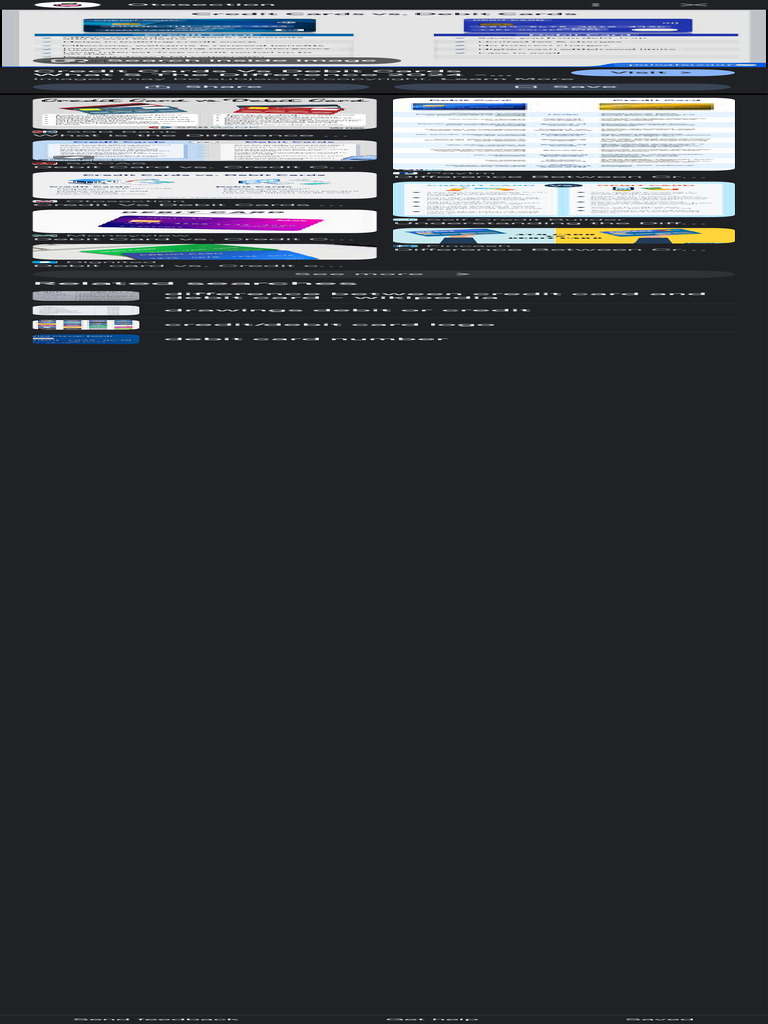 Credit vs Debit Cards: Key Differences | PDF