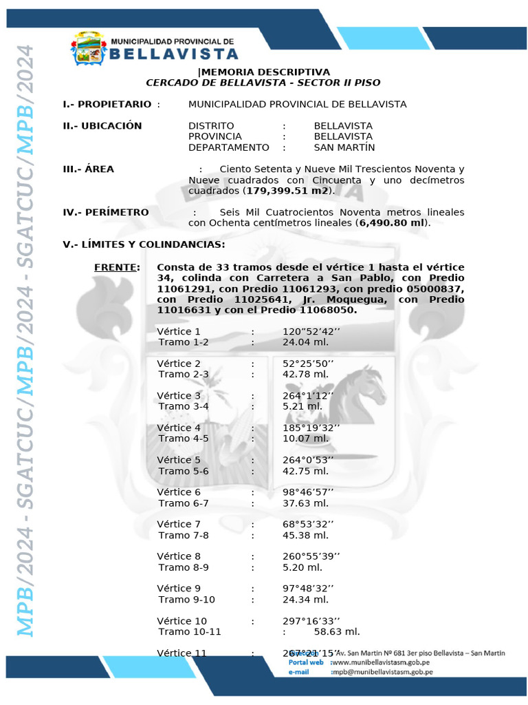 Memoria Descriptiva_PP 3er Piso_2024 | PDF