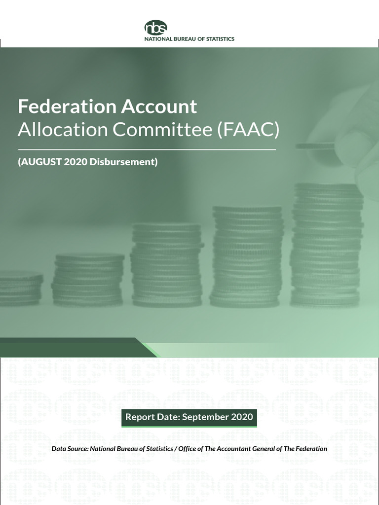 Federation Account Allocation Committee (FAAC) AUGUST 2020 Disbursement ...