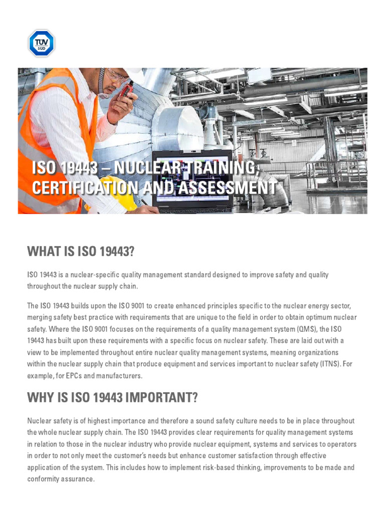 ISO 19443 Services _ TÜV SÜD in India | PDF | Iso 9000 | Quality Management
