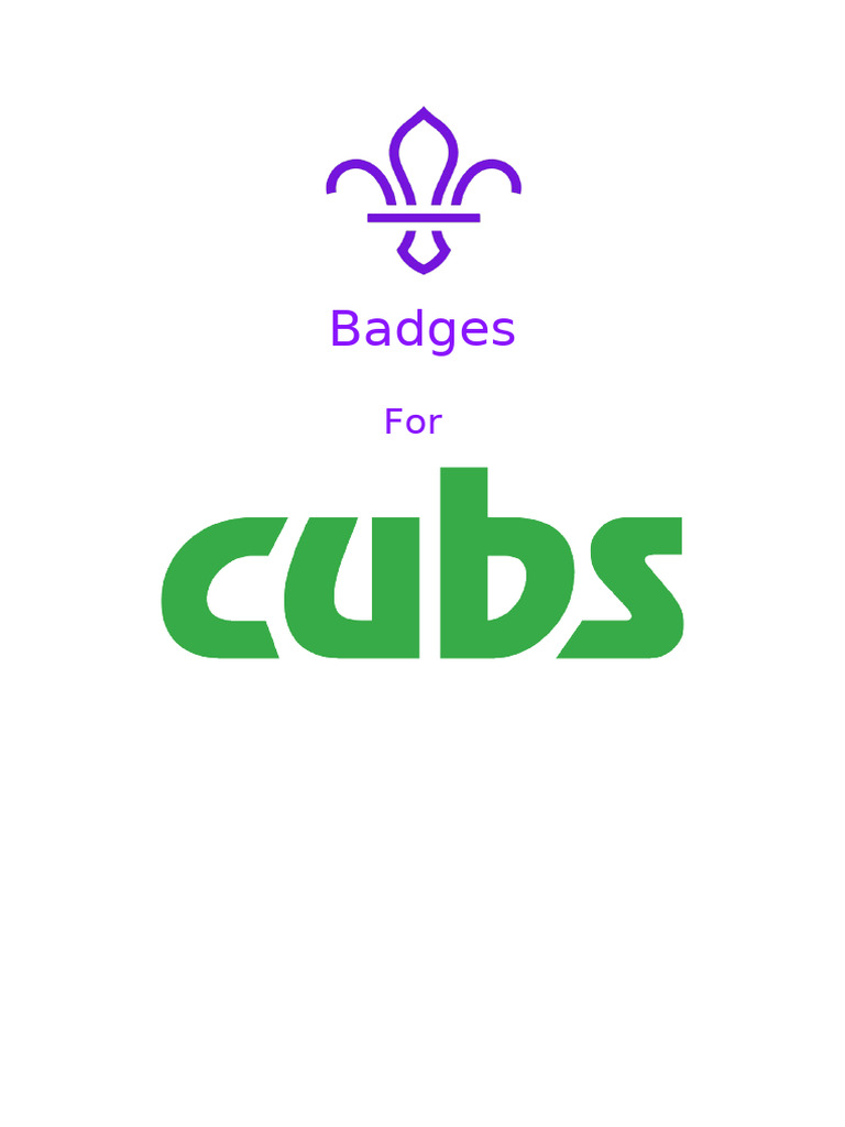 All The Badges Cub-Badge-Workbook | PDF | Zoo | Water