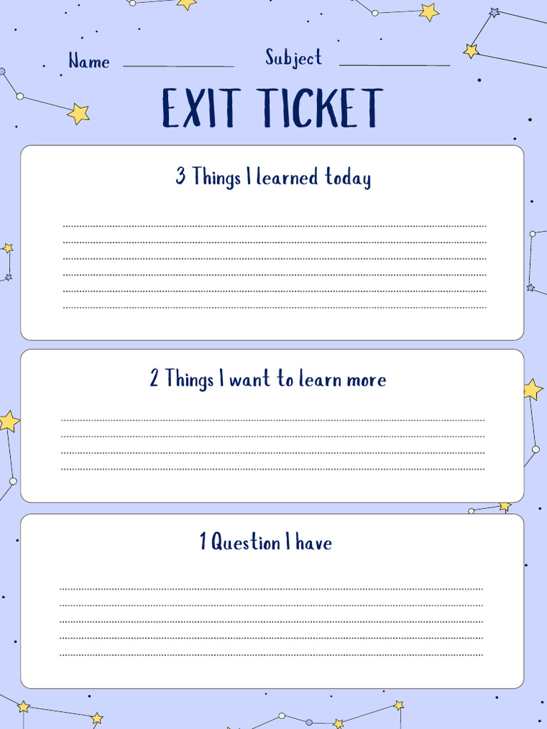 Exit Slip | PDF