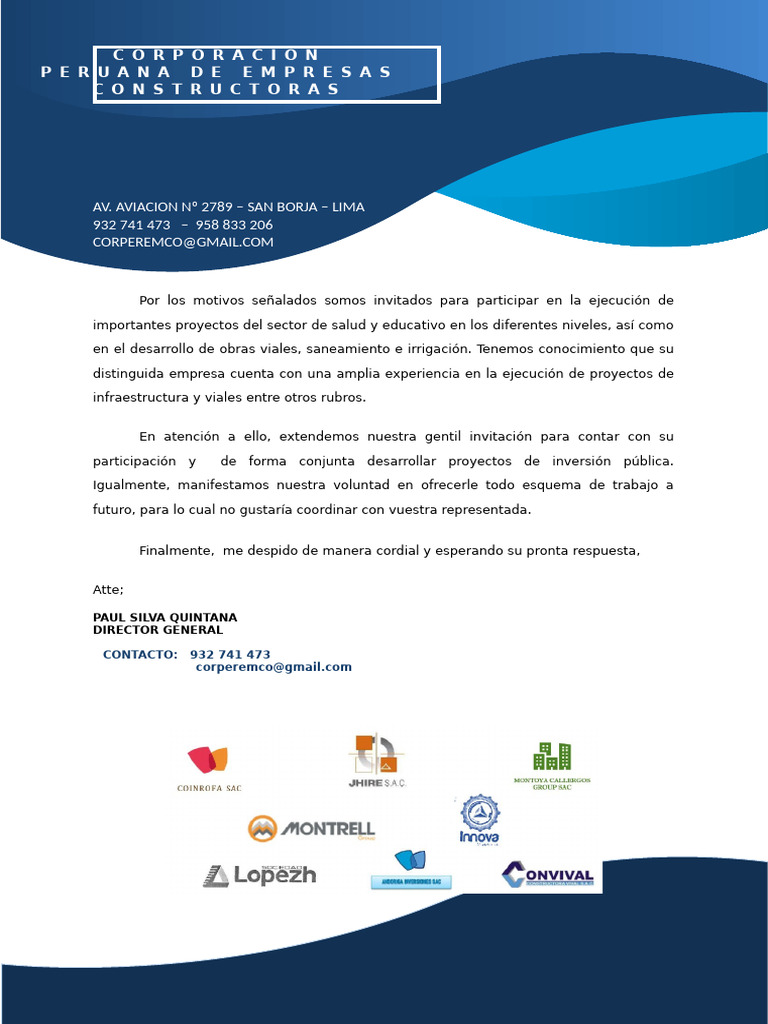 Carta Pagina Dos | PDF