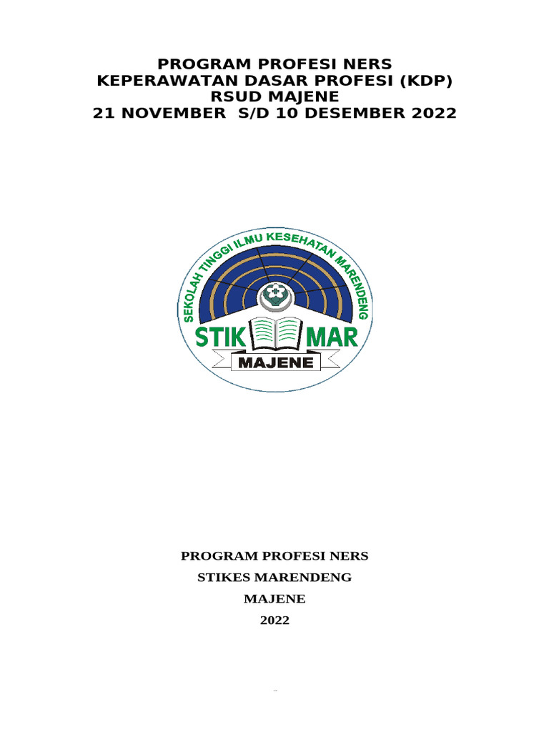 Program KDP Profesi Ners 2022 | PDF
