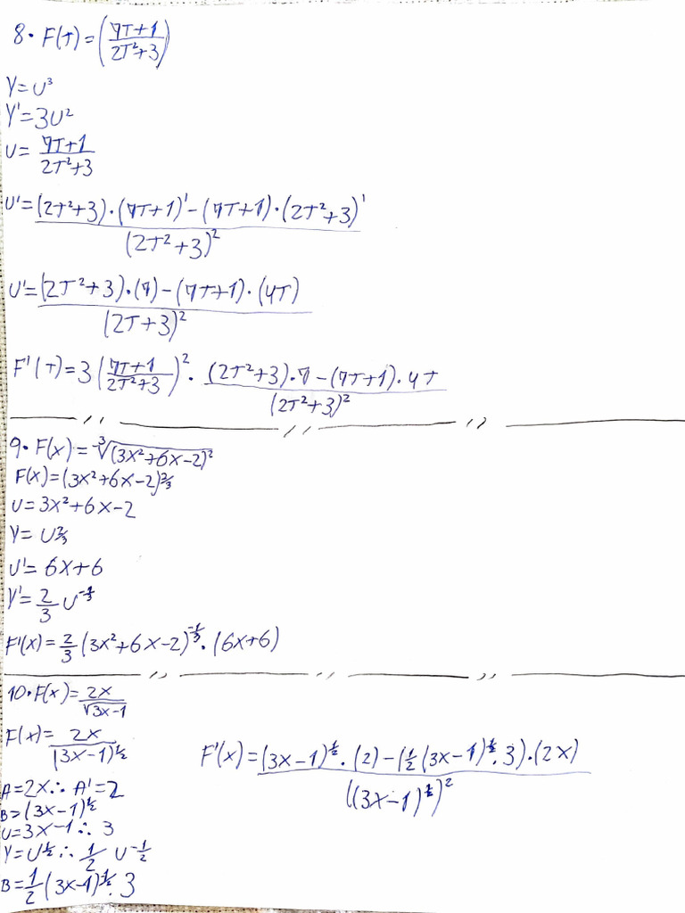 Mathematical Functions and Equations Analysis | PDF