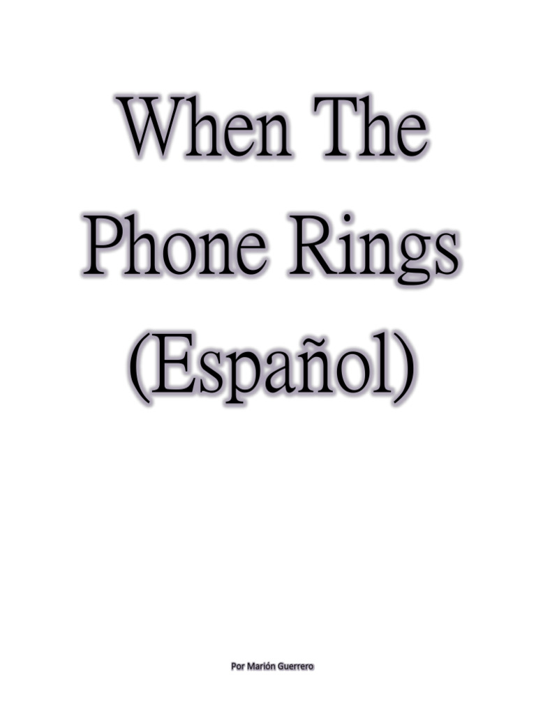 When The Phone Rings Español | PDF