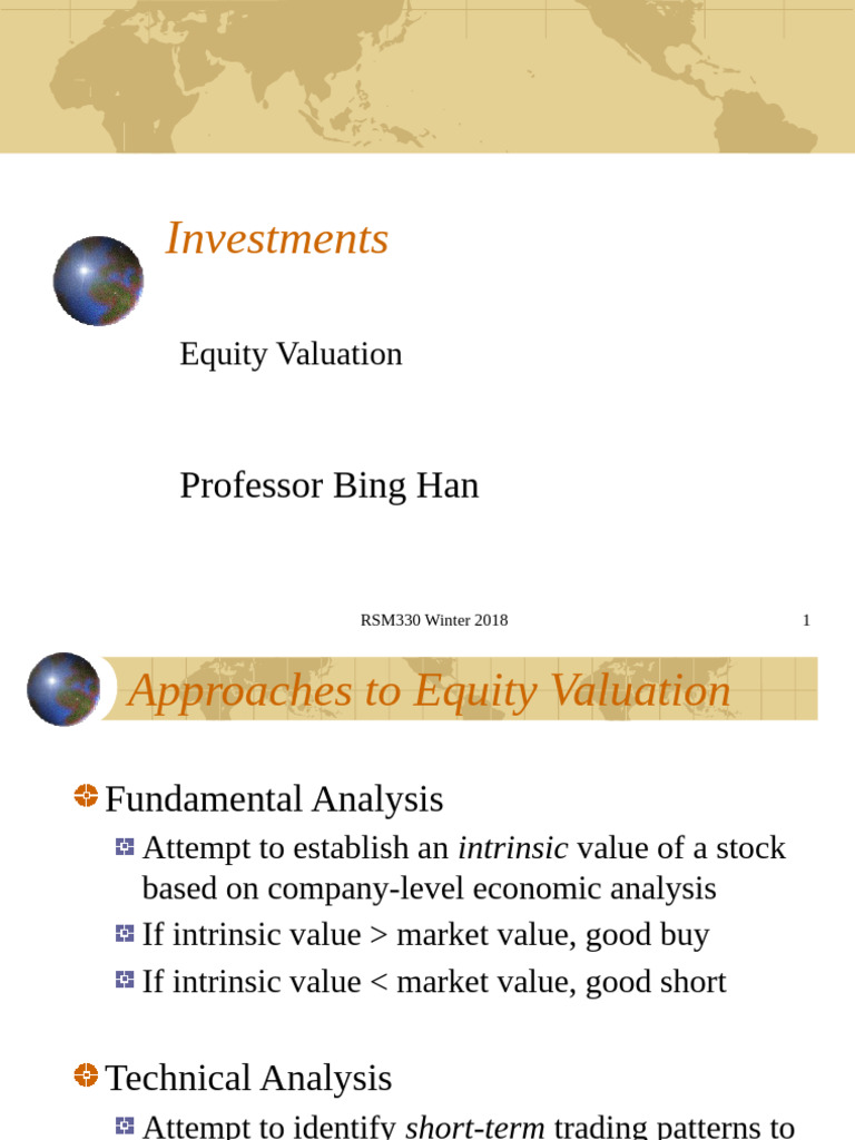 equity valuation | PDF | Valuation (Finance) | Stock Valuation
