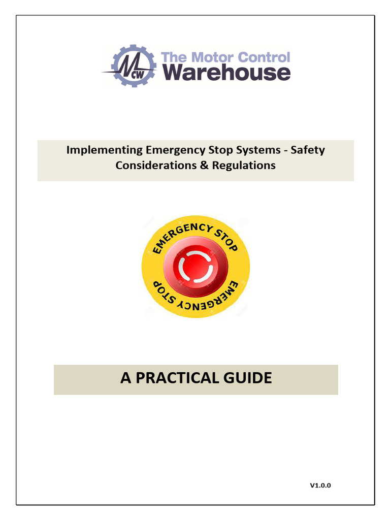 21 E-Stop safety measures - MCW | PDF | Relay | Safety