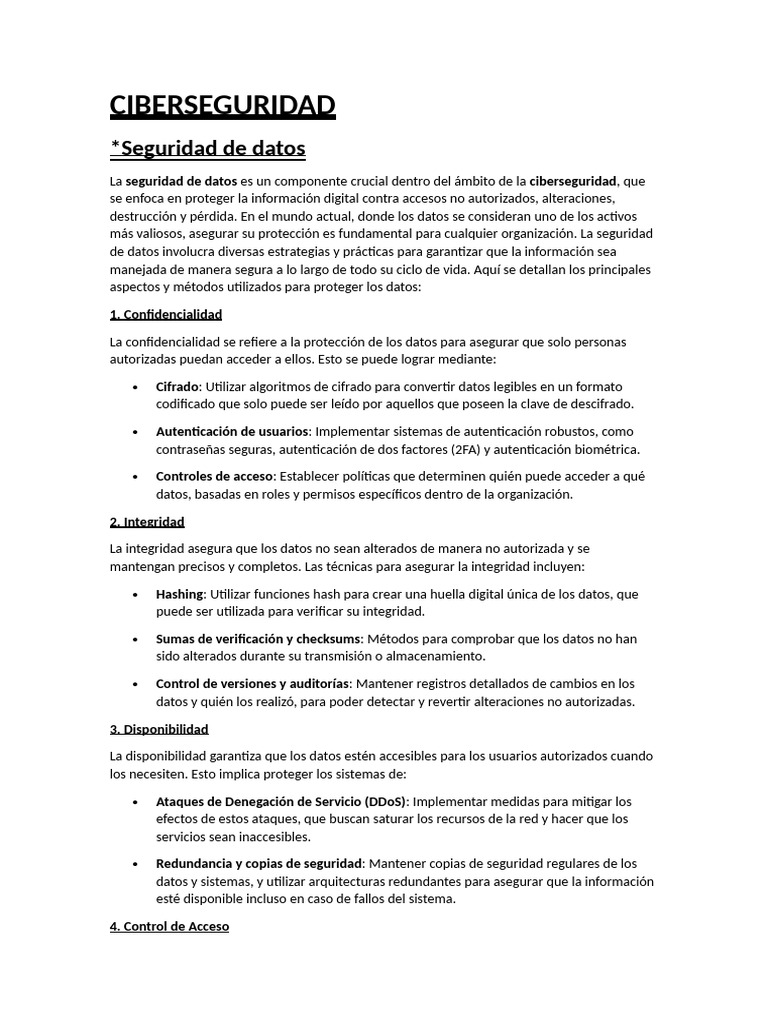 CIBERSEGURIDAD | PDF | Autenticación | Seguridad