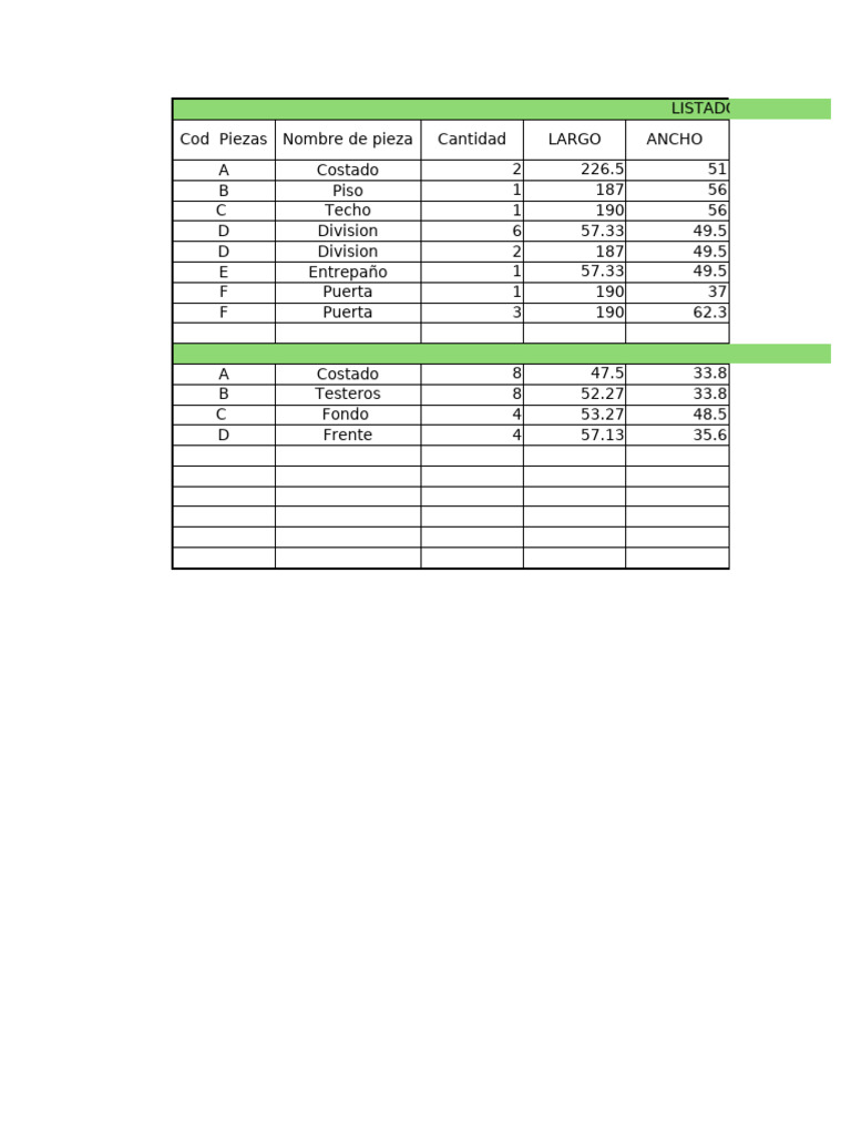 Despiece Closet Daniela Eguis | PDF