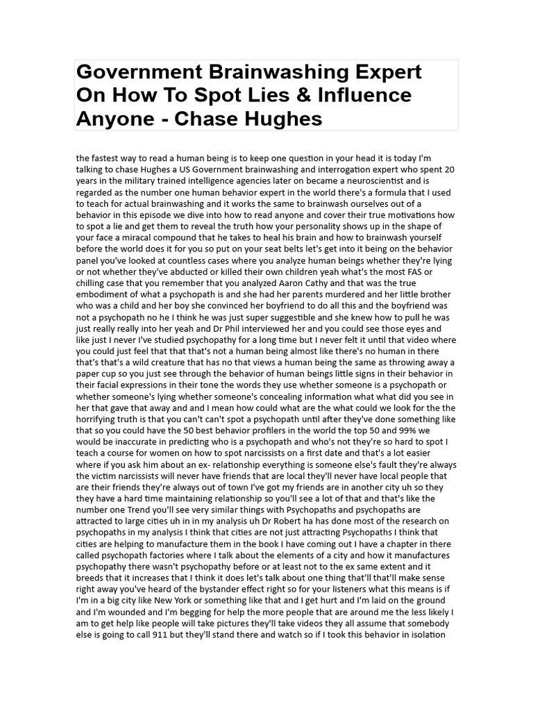 Read Minds | PDF | Psychopathy | Empathy