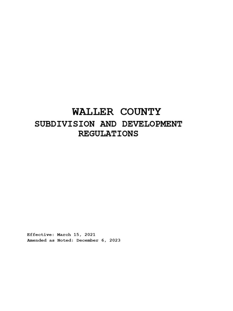 Subdivision - Development Regulations REVISED - FINAL-12-06-2023 | PDF ...