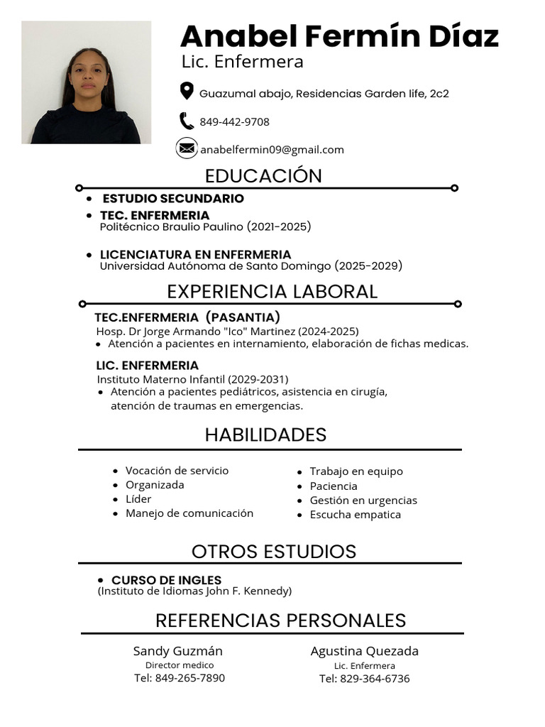 Currículum Vitae Minimalista Celeste (1) | PDF