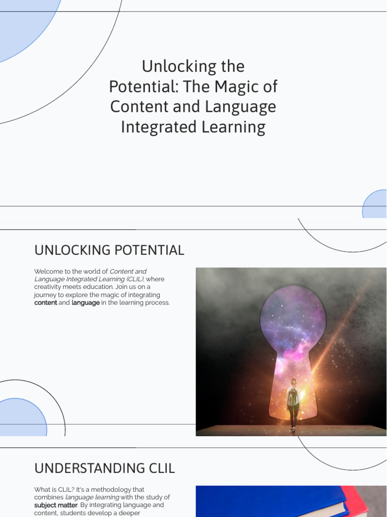 Slidesgo Unlocking the Potential the Magic of Content and Language Integrated Learning ...