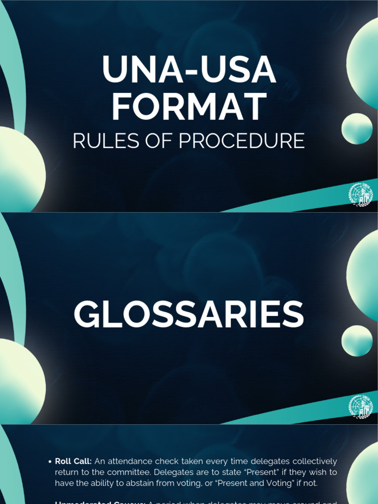 1. [SIMUN 2024] GENERAL ASSEMBLIES - RULES OF PROCEDURE | PDF | Committee | Supermajority