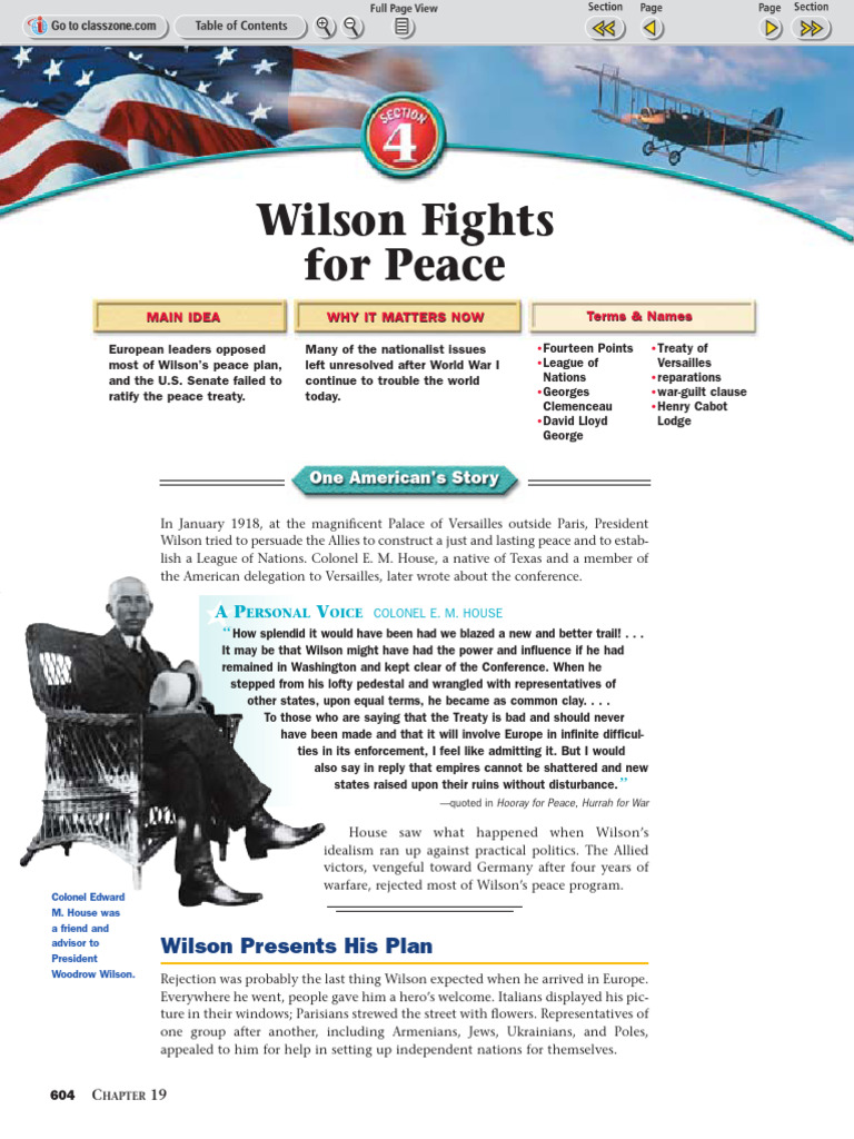 Chap_19 Sec_4 | PDF | Treaty Of Versailles | World War I Reparations