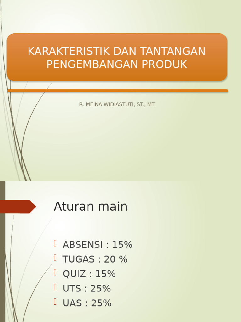 PPP-1.Karakteristik-dan-Tantangan-Pengembangan-Produk-Pert 1 | PDF