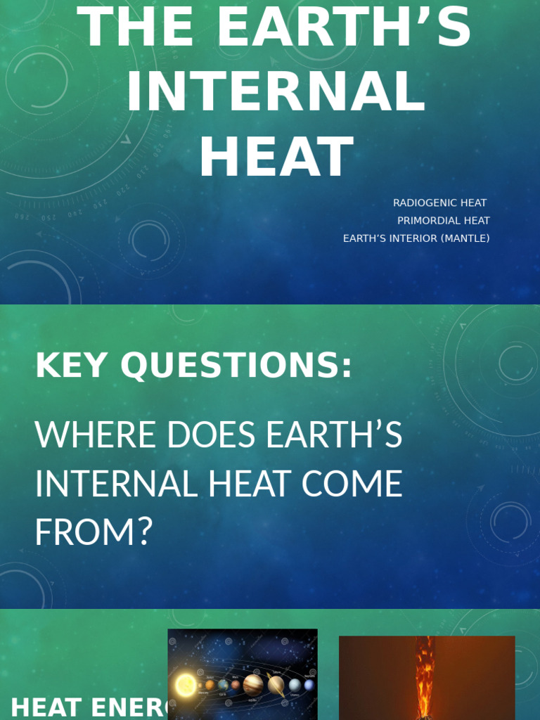 The Earths Internal Heat | PDF | Earth | Convection