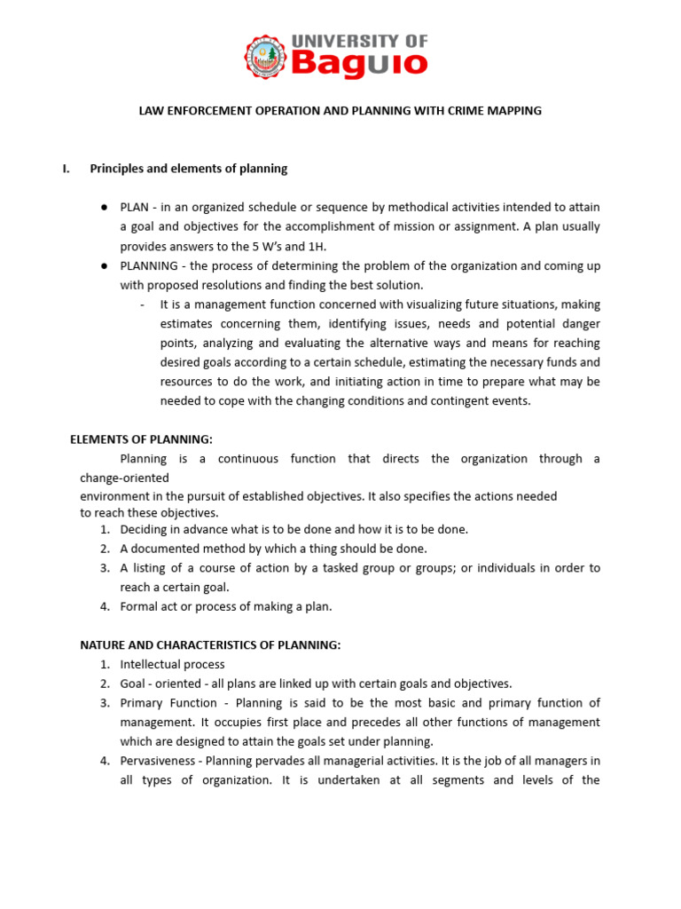 LAW ENFORCEMENT OPERATION AND PLANNING WITH CRIME MAPPING.docx | PDF ... LAW ENFORCEMENT OPERATION AND PLANNING WITH CRIME MAPPING.docx | PDF ...