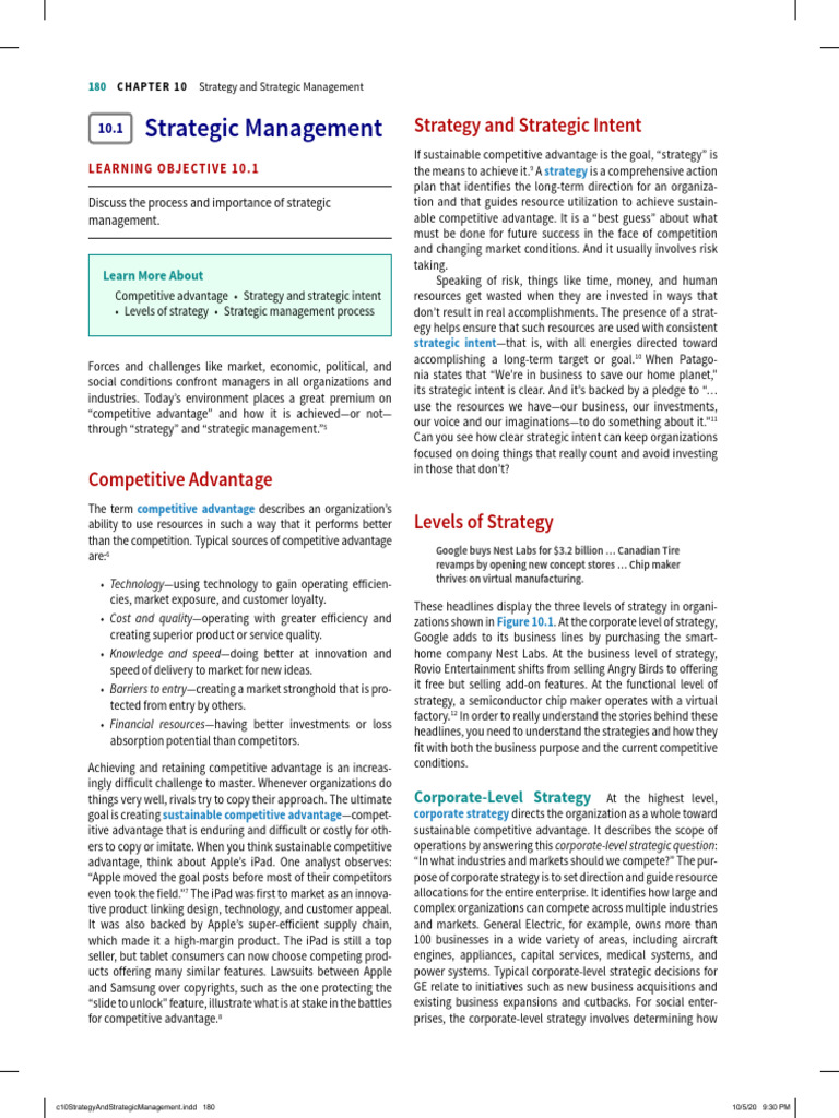 GMS txtbk tjL | PDF | Strategic Management | Swot Analysis