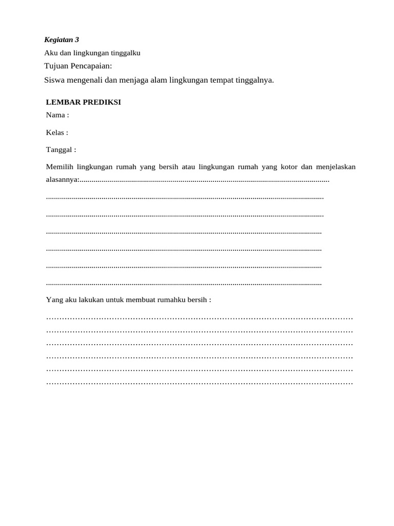 LKPD P5 Gaya Hidup Berkelanjutan | PDF