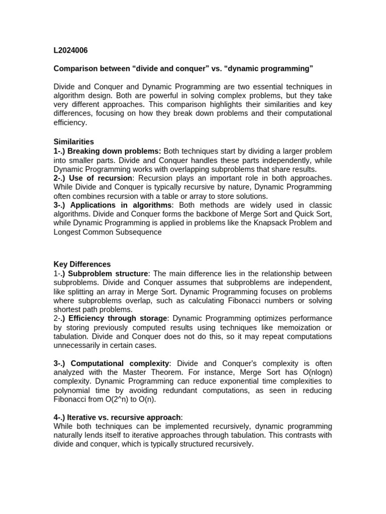 L2024006 胡利安 | PDF | Dynamic Programming | Time Complexity