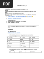 Reglas ortográficas: mb, mp, nv y nf | PDF