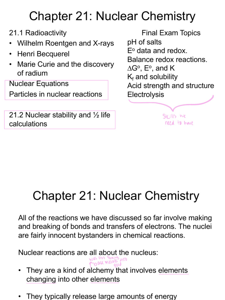 Nuclear Chemistry & Radioactivity | PDF | Neutron | Atomic Nucleus