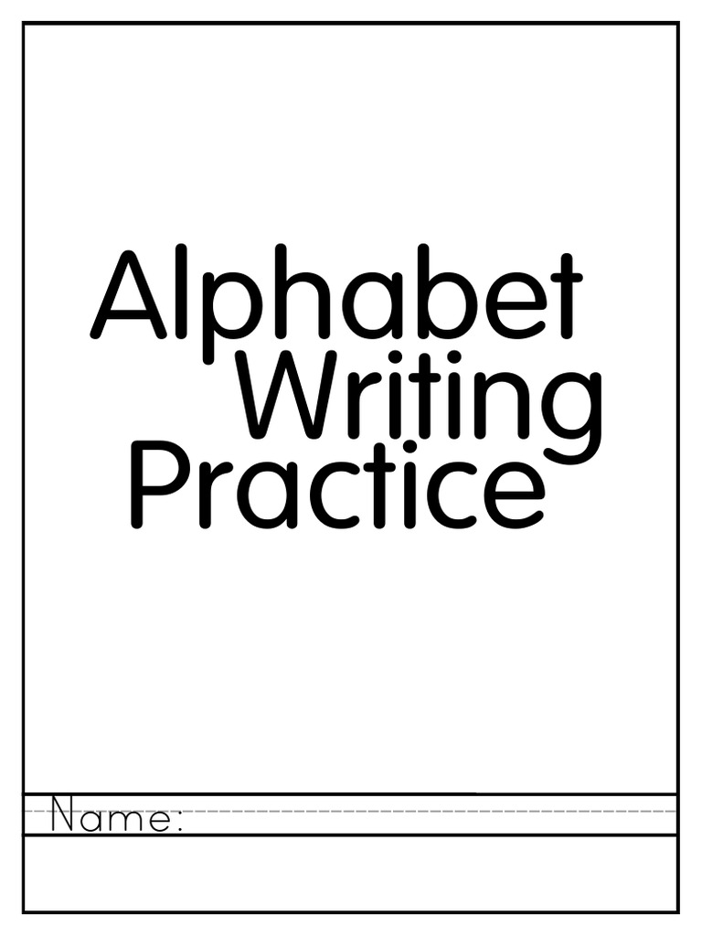 Alphabet Writing Practice | PDF