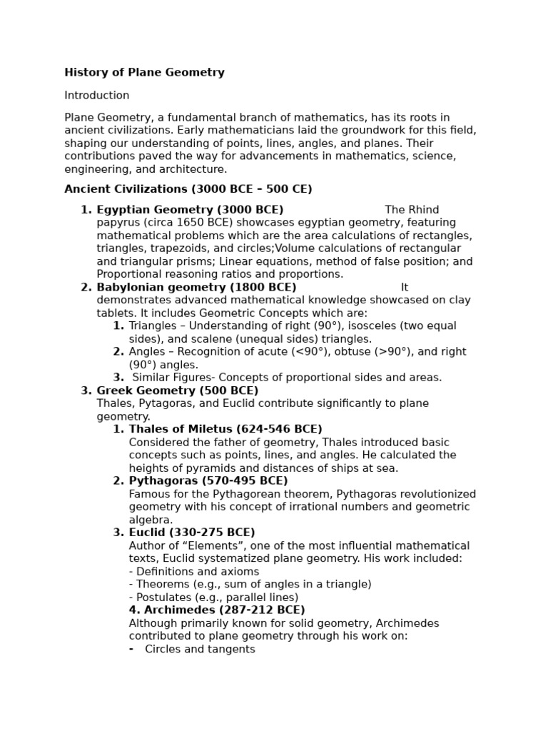 Plane Geometry 0 Analytic Geometry Pdf Geometry Cartesian Coordinate System