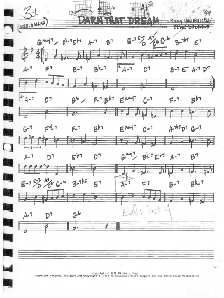 Darn That Dream -- Annotated (1) | PDF