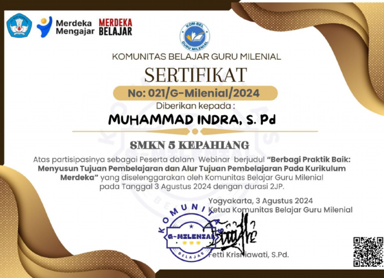MUHAMMAD INDRA, S. PD | PDF