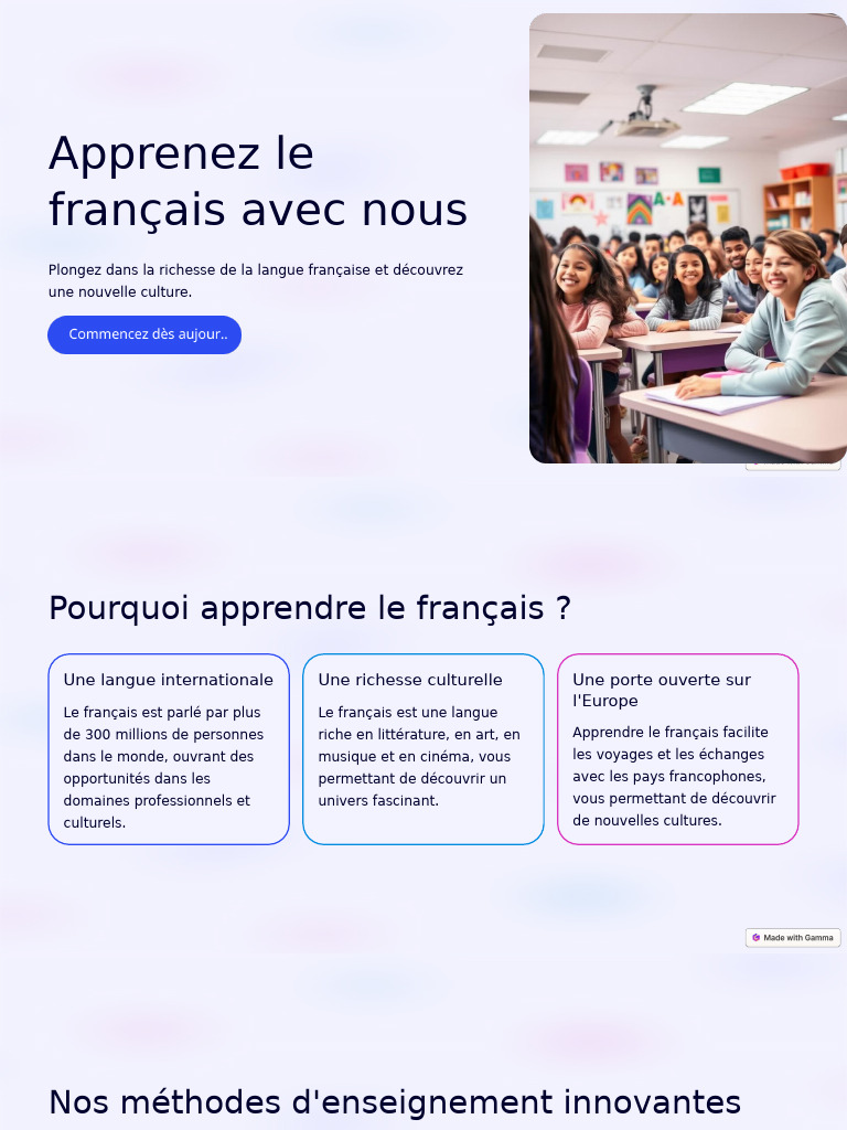 Pourquoi Apprendre Le Francais | PDF | Langue française | Apprentissage
