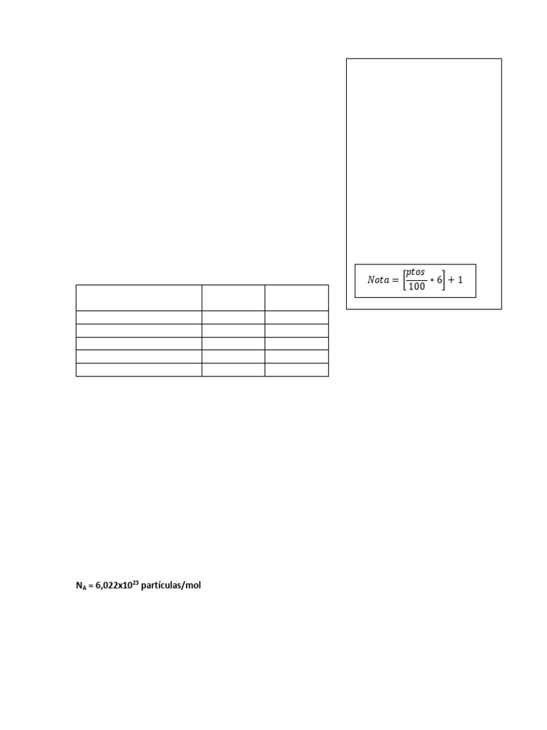 Examen de Química General QIM 100I | PDF | Polaridad química ...