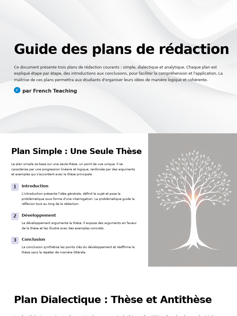Guide Des Plans de Redaction | PDF | Dialectique | Thèses