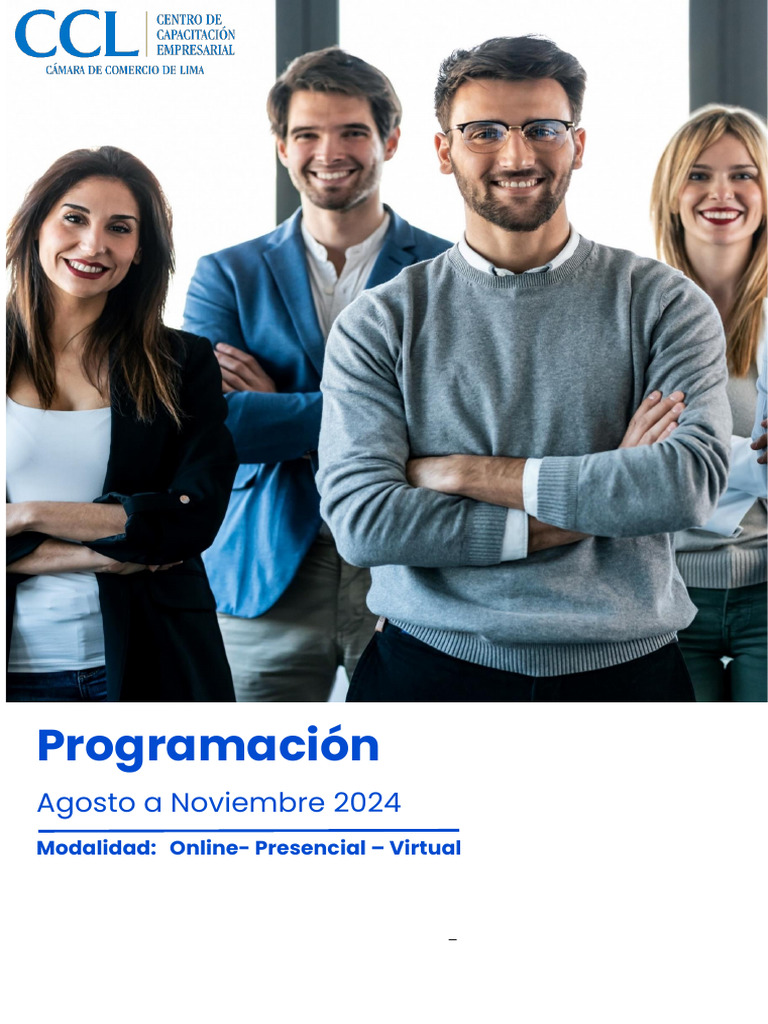 Programación Agosto - Noviembre 2024 Online - Presencial - Virtual ...