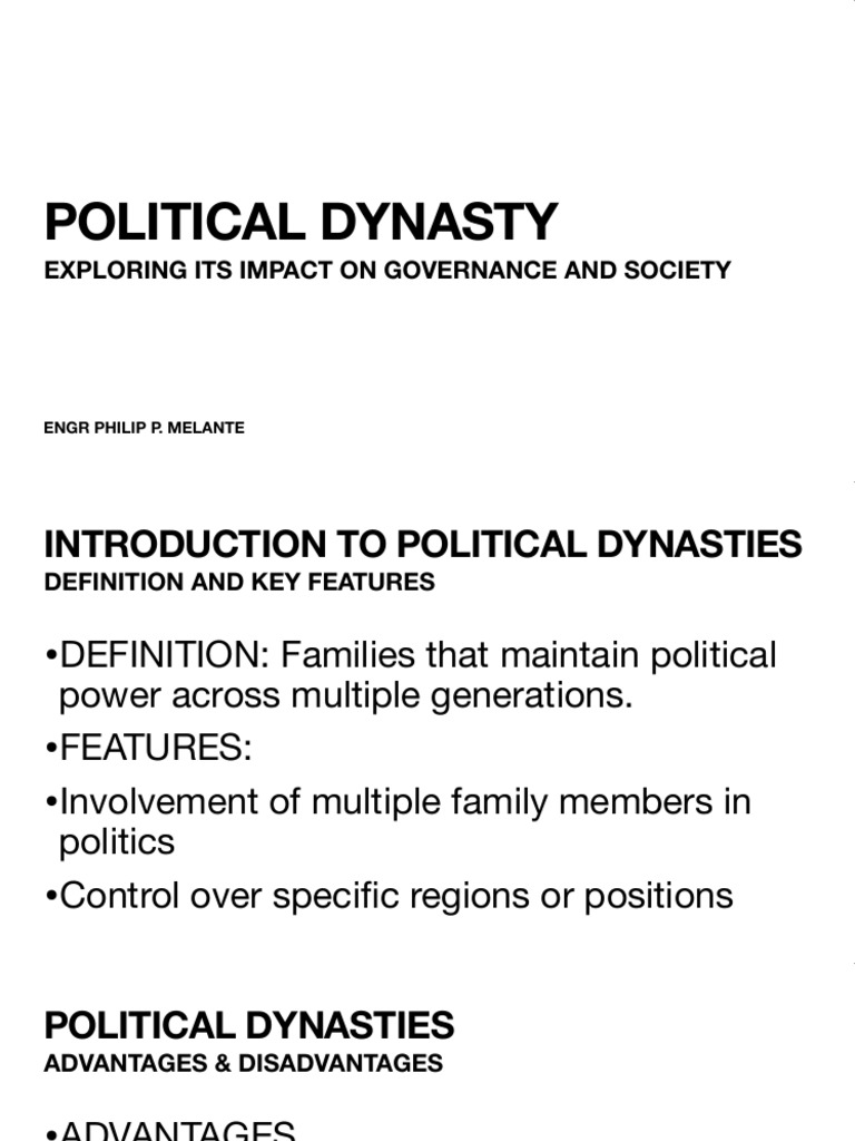 Political Dynasties | PDF