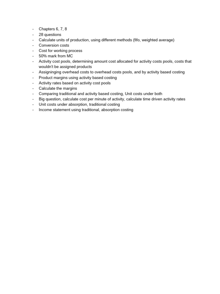 Managerial Accounting Midterm #2 | PDF Managerial Accounting Midterm #2 | PDF