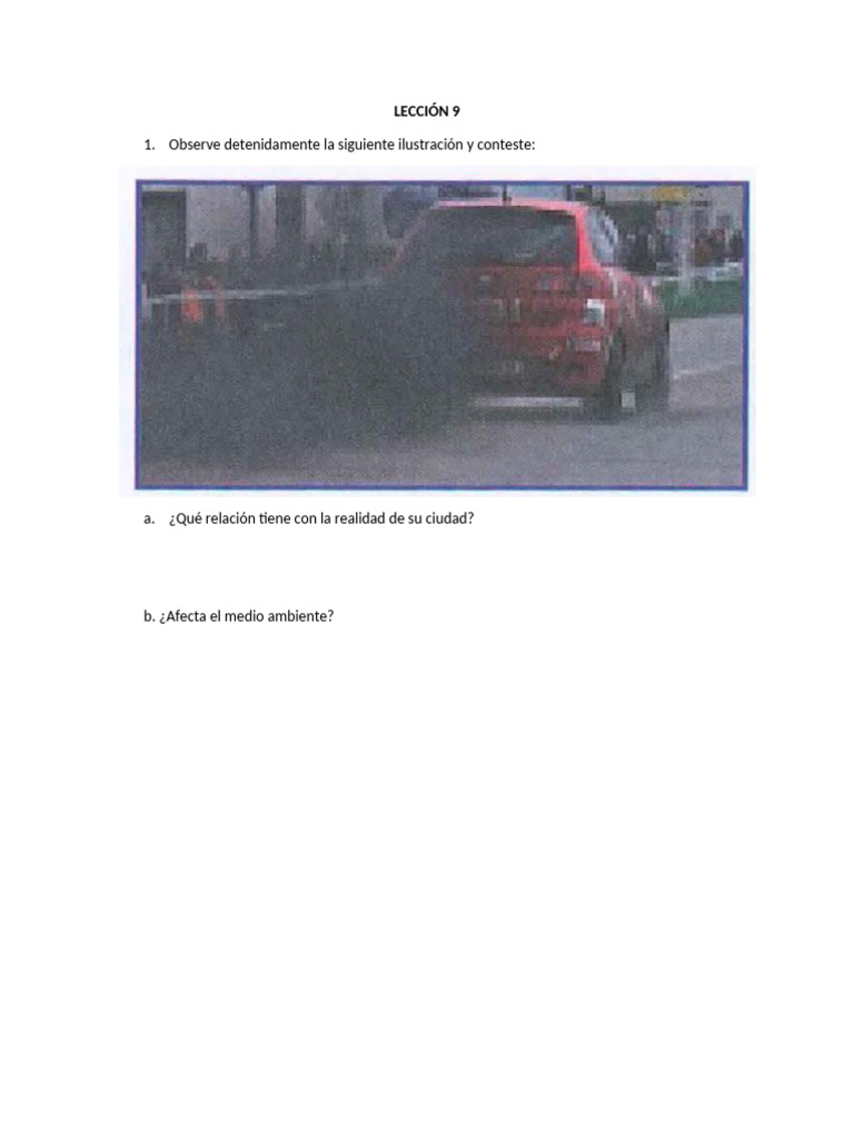 Trabajo Lección 9 | PDF