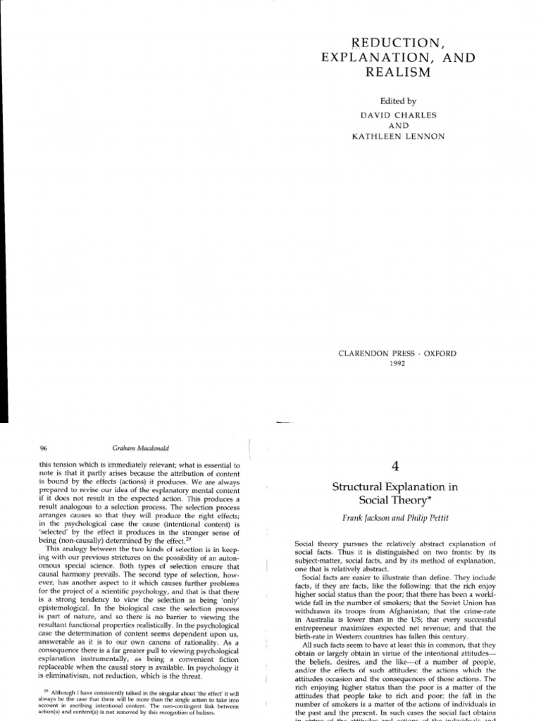 Structural Explanation and Social Theory | PDF | Causality | Theory