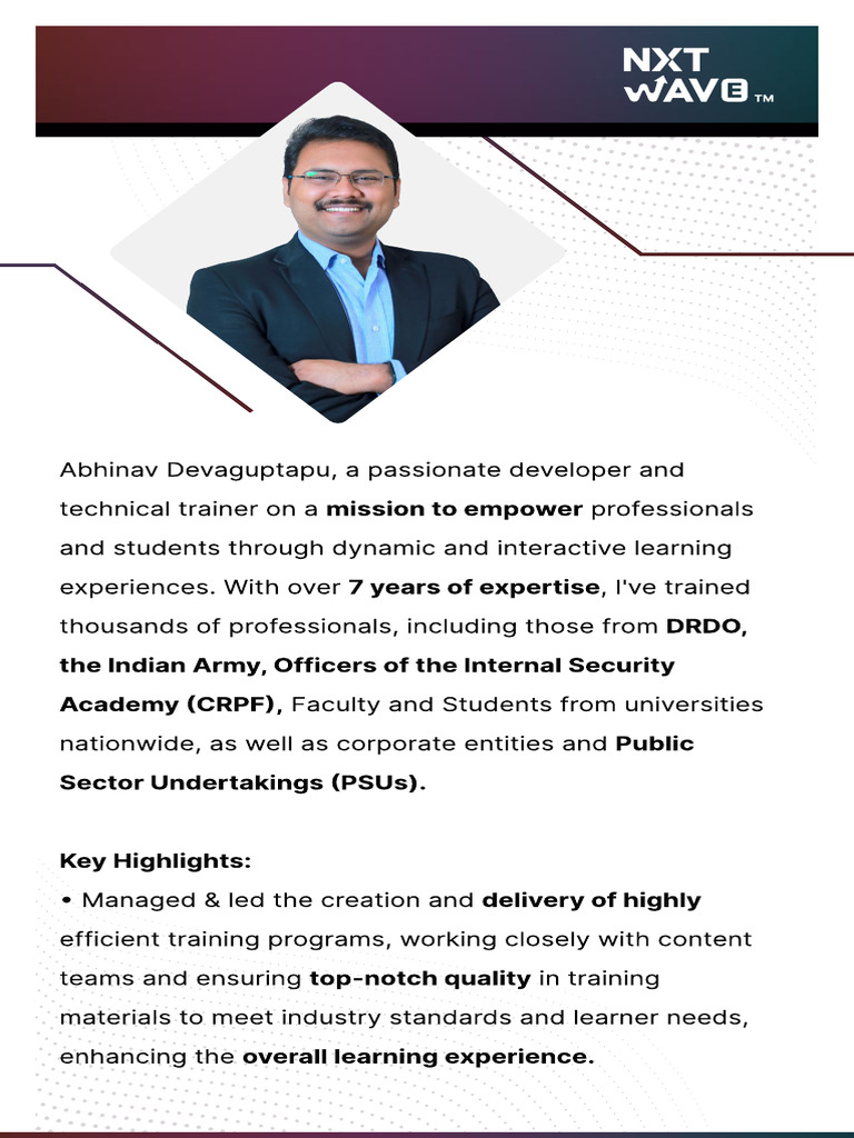 Abhinav Profile | PDF