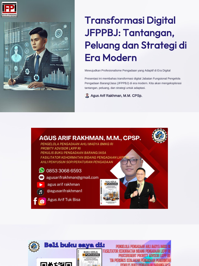 Agus Arif Rakhman - Transformasi Digital JFPPBJ - Tantangan Peluang Dan ...