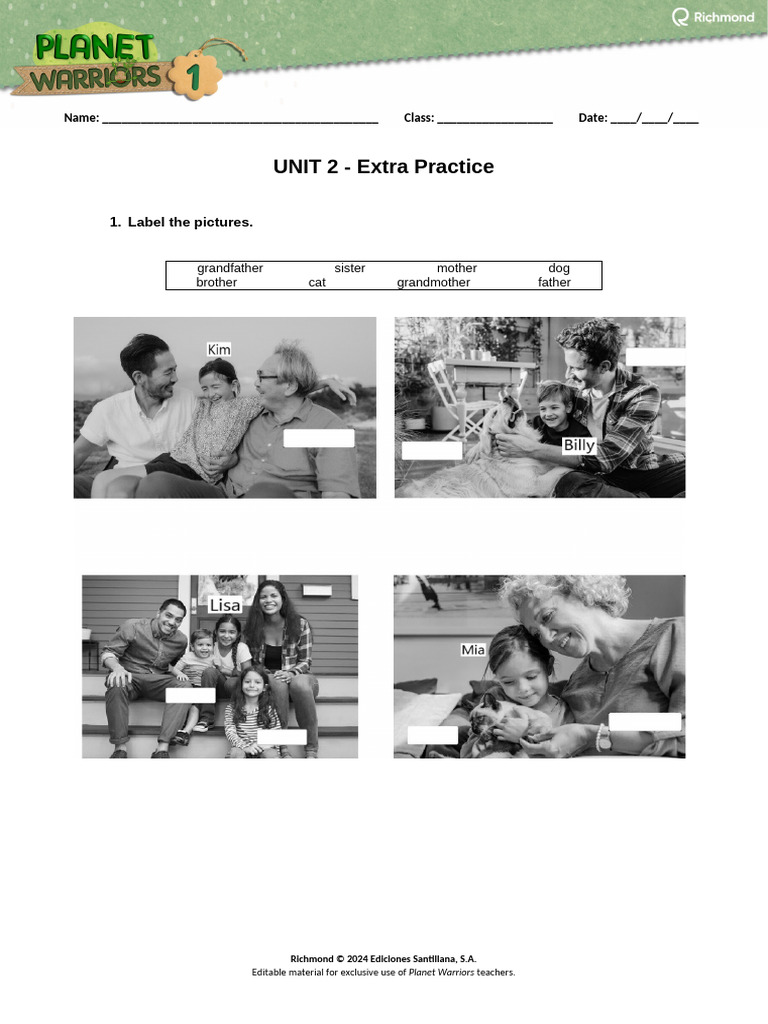 PW1 TRM ExtraPractice U2 | PDF
