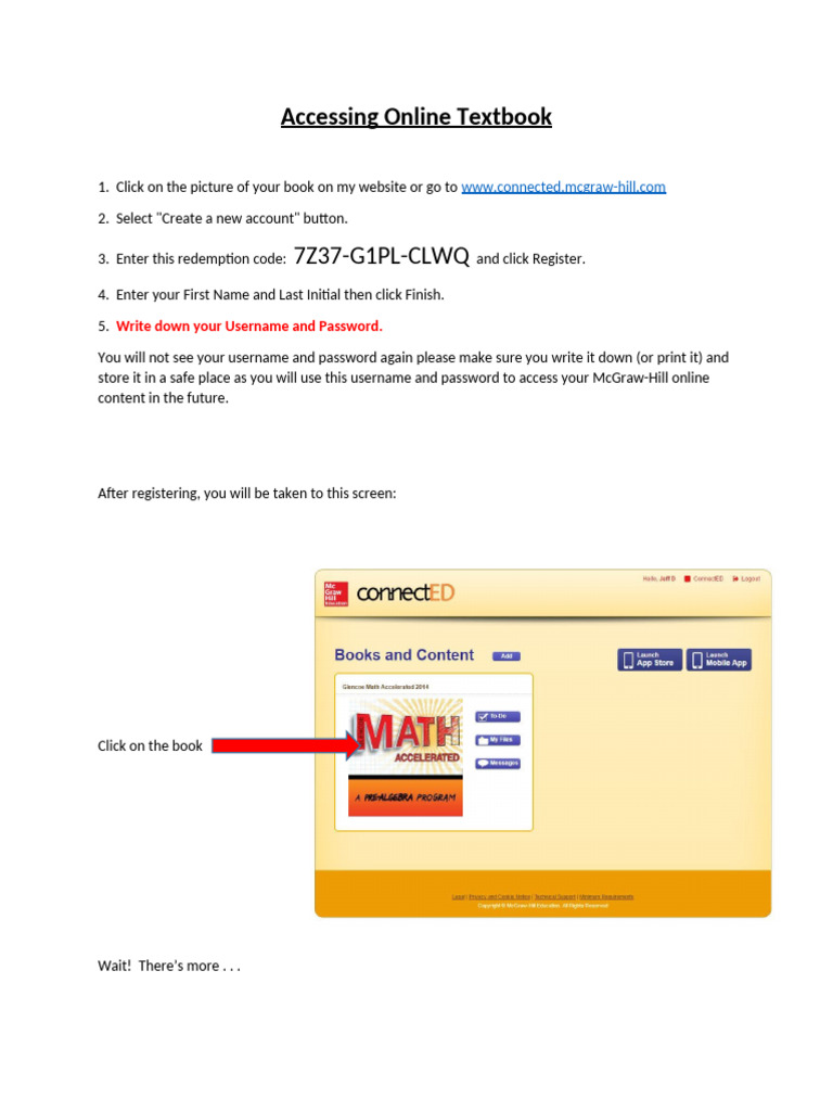 Accessing Online Textbook 2 2 | PDF
