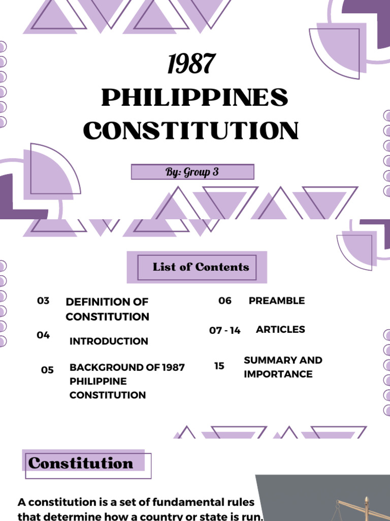 1987 Philippines Constitution | PDF | Constitution | Governance