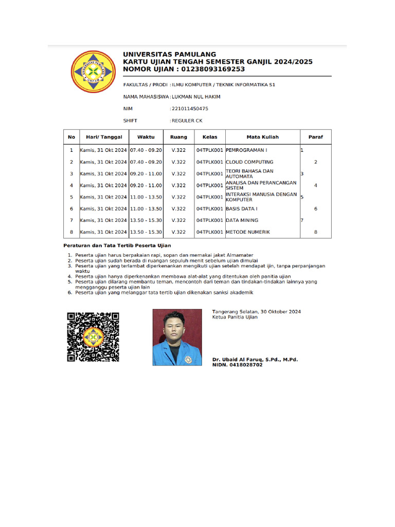 UTS 04TPLK001 Lukman Nul Hakim | PDF