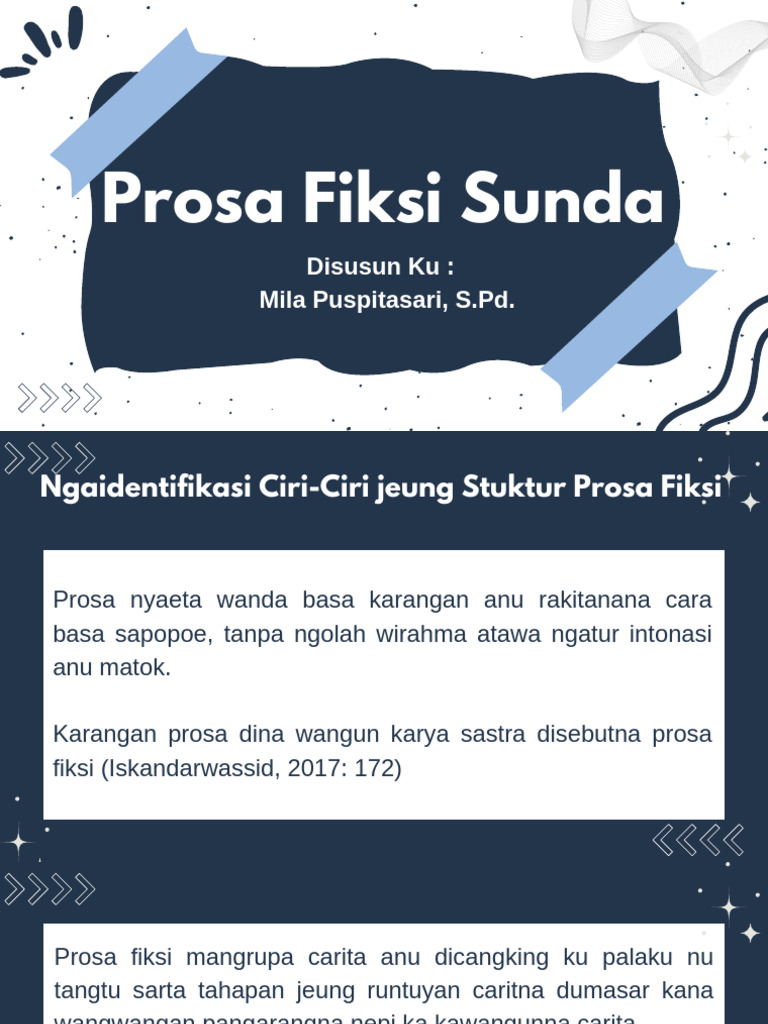 Prosa Fiksi Sunda | PDF