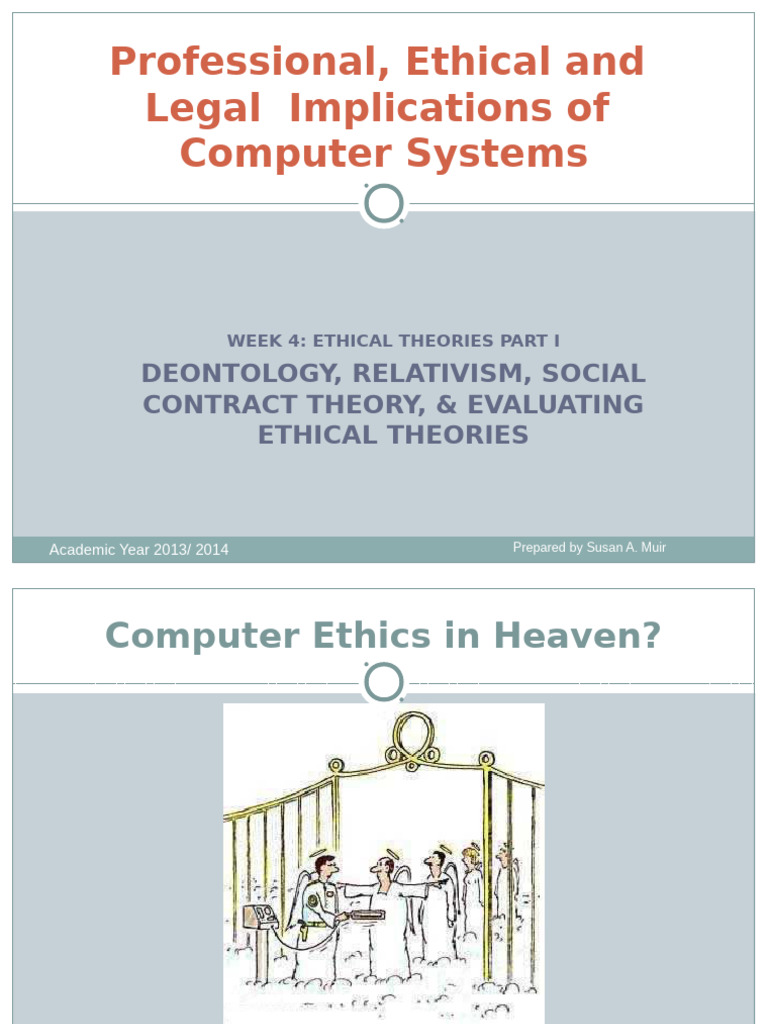 Ethical Theories: Deontology & More | PDF | Virtue | Relativism